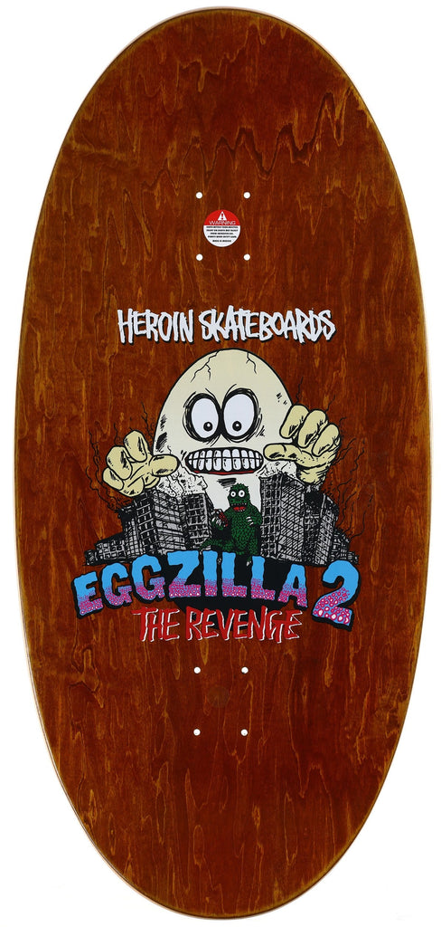 HEROIN SKATEBOARDS EGGZILLA 2 DECK — Modern Skate & Surf