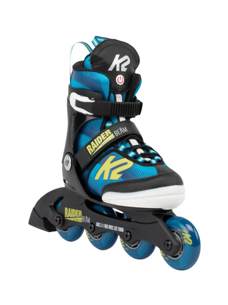 K2 RAIDER BEAM INLINE SKATES 2022-BLACK/BLUE — Modern Skate & Surf